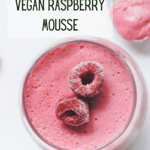 Vegan Light & Fluffy Raspberry Mousse - Sincerely, Denise