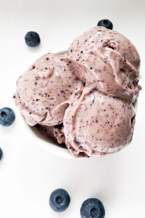 Healthy Banana Blueberry Nice Cream - Sincerely, Denise